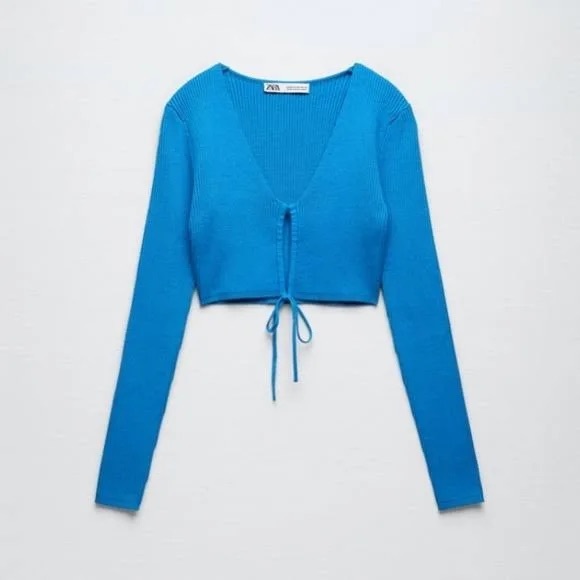 Zara | Tops | Zara Ruched Cut Out Knit Top | Poshmark